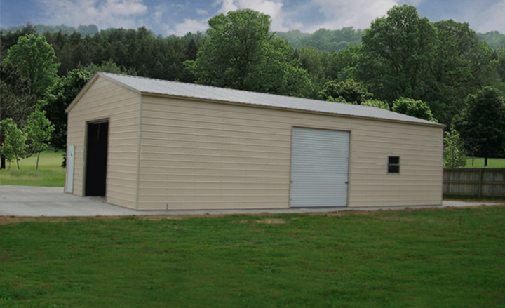 Commercial Metal Buildings, Auto Repair Garage, Workshop Building