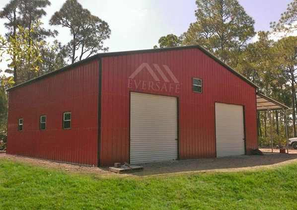 40x60 Metal Garage Building with Lean-To- Fully Customizable Kits